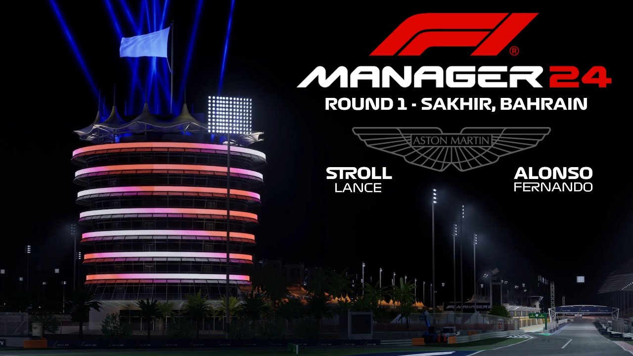 F1 Manager 24 | ASTON MARTIN | Round 1 - Sakhir, Bahrain - YouTube