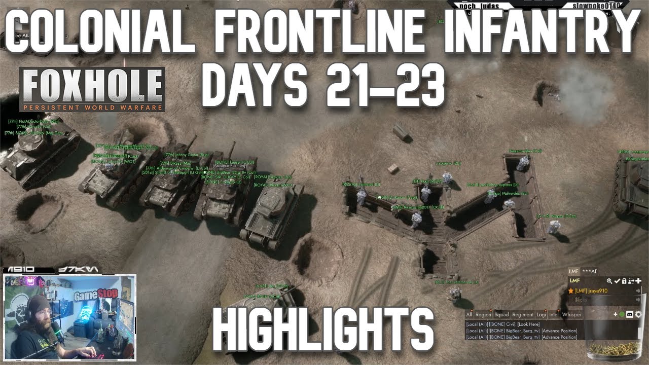 Foxhole War 119 | Days 21-23 | Colonial Frontline Highlights - YouTube