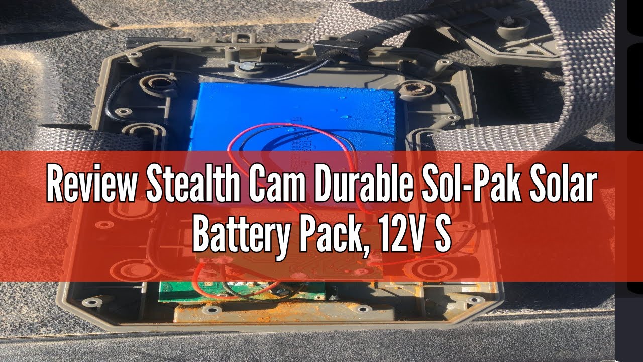 Review Stealth Cam Durable Sol-Pak Solar Battery Pack, 12V Solar Power ...