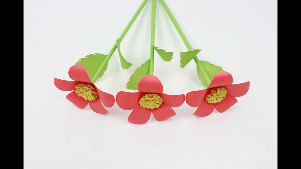 Beautiful Paper Flower | How to make easy paper flowers | DIY Paper ...