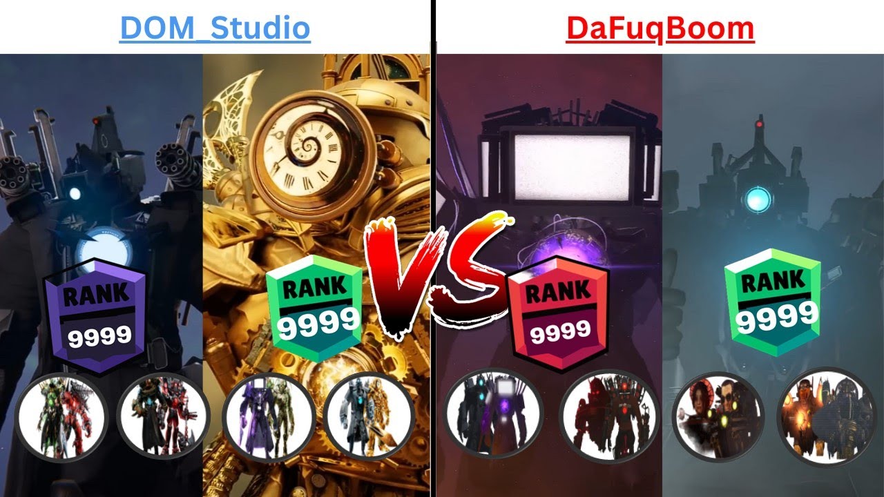 Skibidi toilet tournament brawl stars ranks up @DaFuqBoom VS @DOM ...