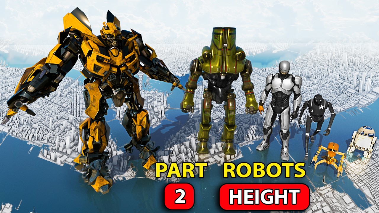 Transformer Robots Size Comparison | 3D Transformer Robot Height ...