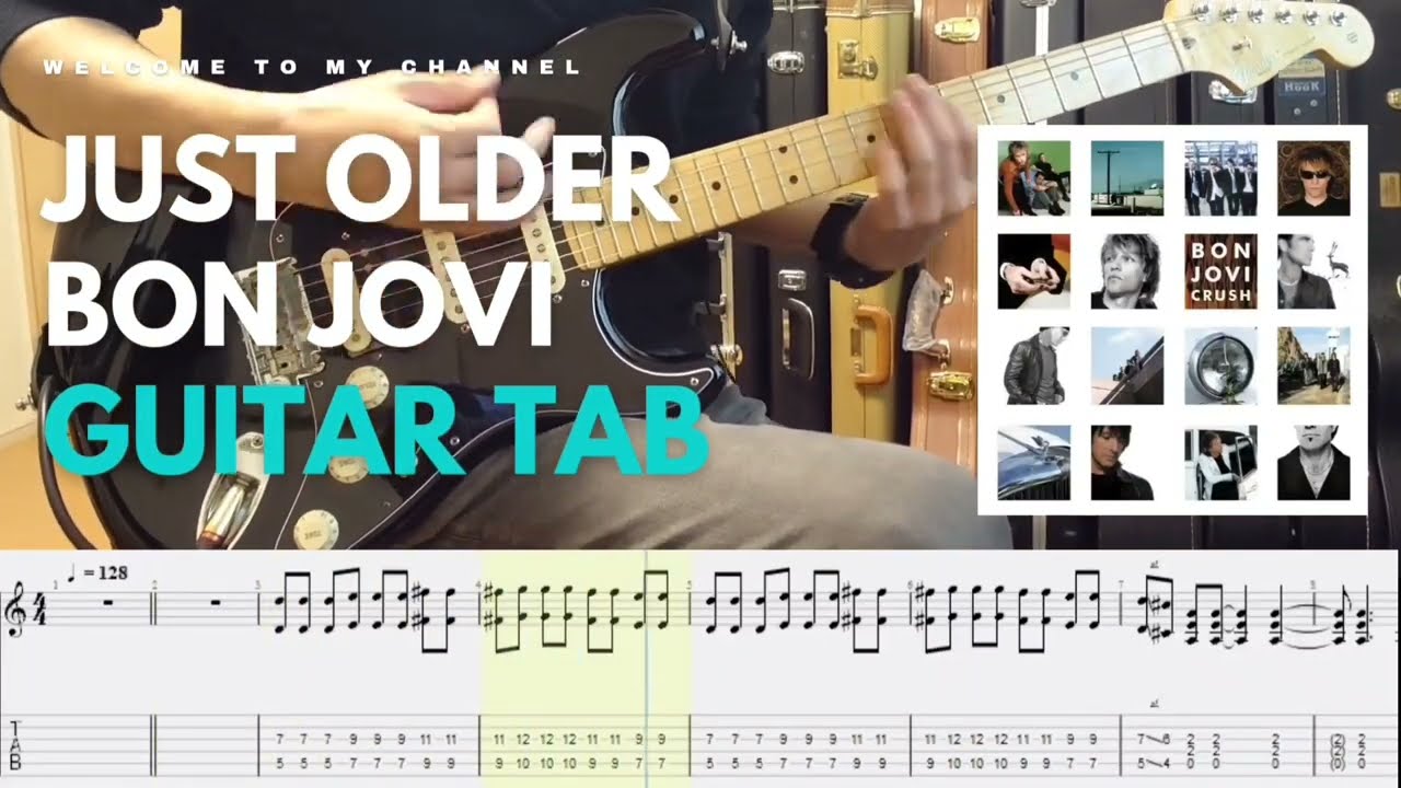 Just Older - Bon Jovi │guitar cover│tab│lesson - YouTube