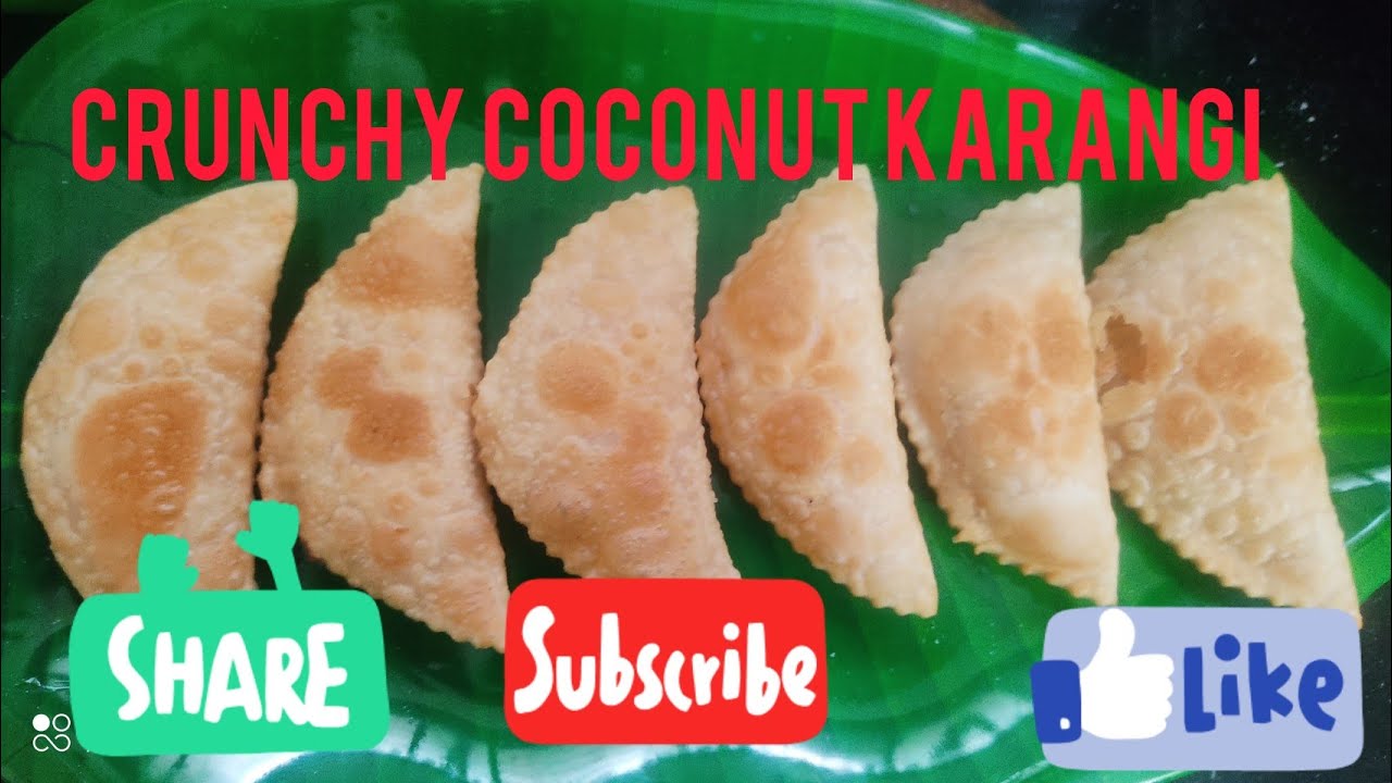 खुसखुशीत खोबरा करंजी|Delicious coconut karangi at home with low ...