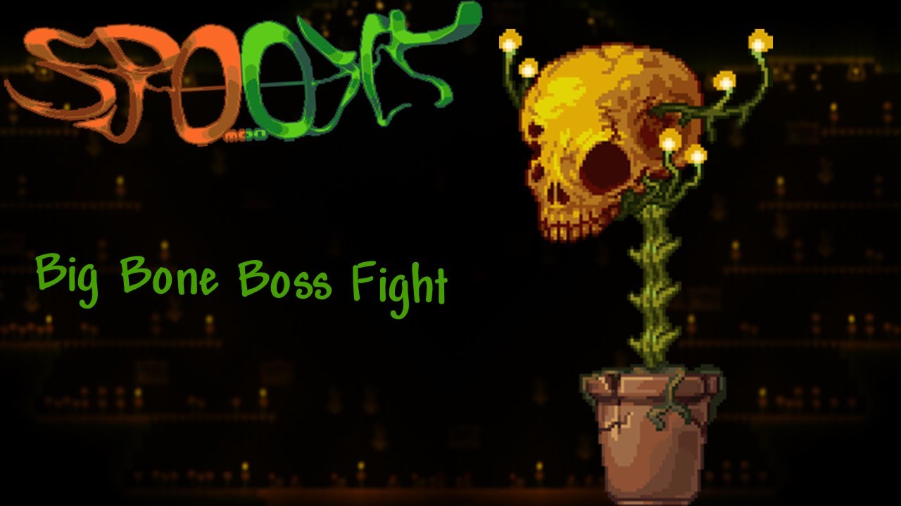 (OLD) Terraria Spooky Mod Big Bone Boss Fight - YouTube