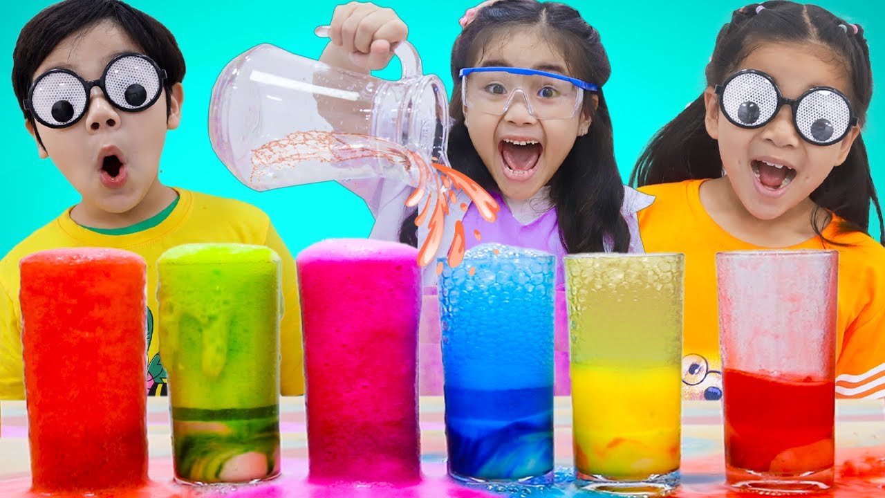 DIY Home Science Experiments with Suri Annie and Sammy - YouTube