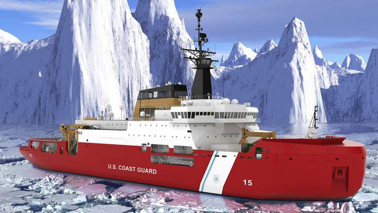 This is how powerful the US Coast Guard breaking ice in the Arctic ...