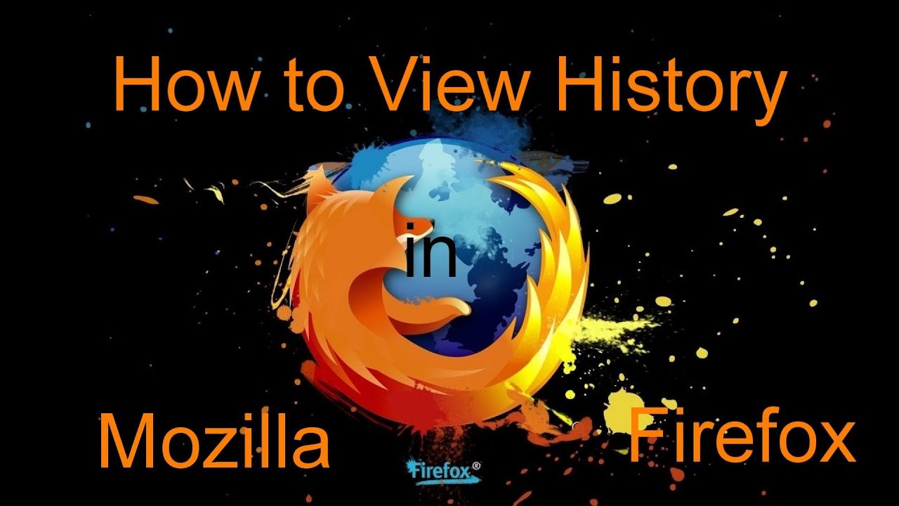 How to View History in Mozilla Firefox - YouTube