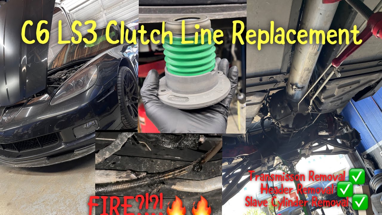 C6 Corvette Replacing Slave Cylinder + Fuel Return Line. Car was on ...