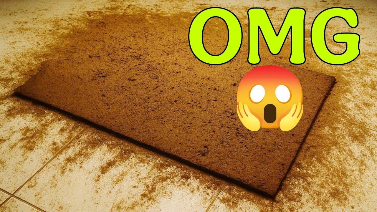 Black and brown Slime Carpet Disaster—Watch It Vanish! Satisfying ...