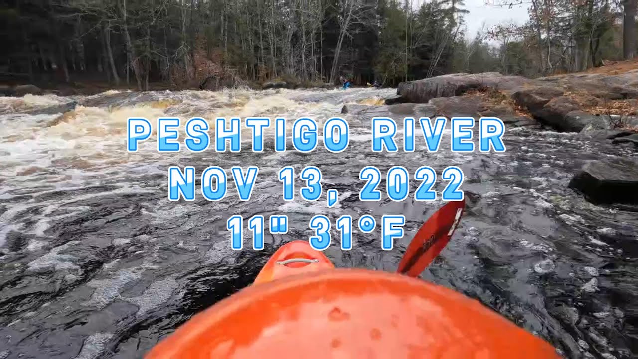 Peshtigo River kayak 11 13 22 - YouTube