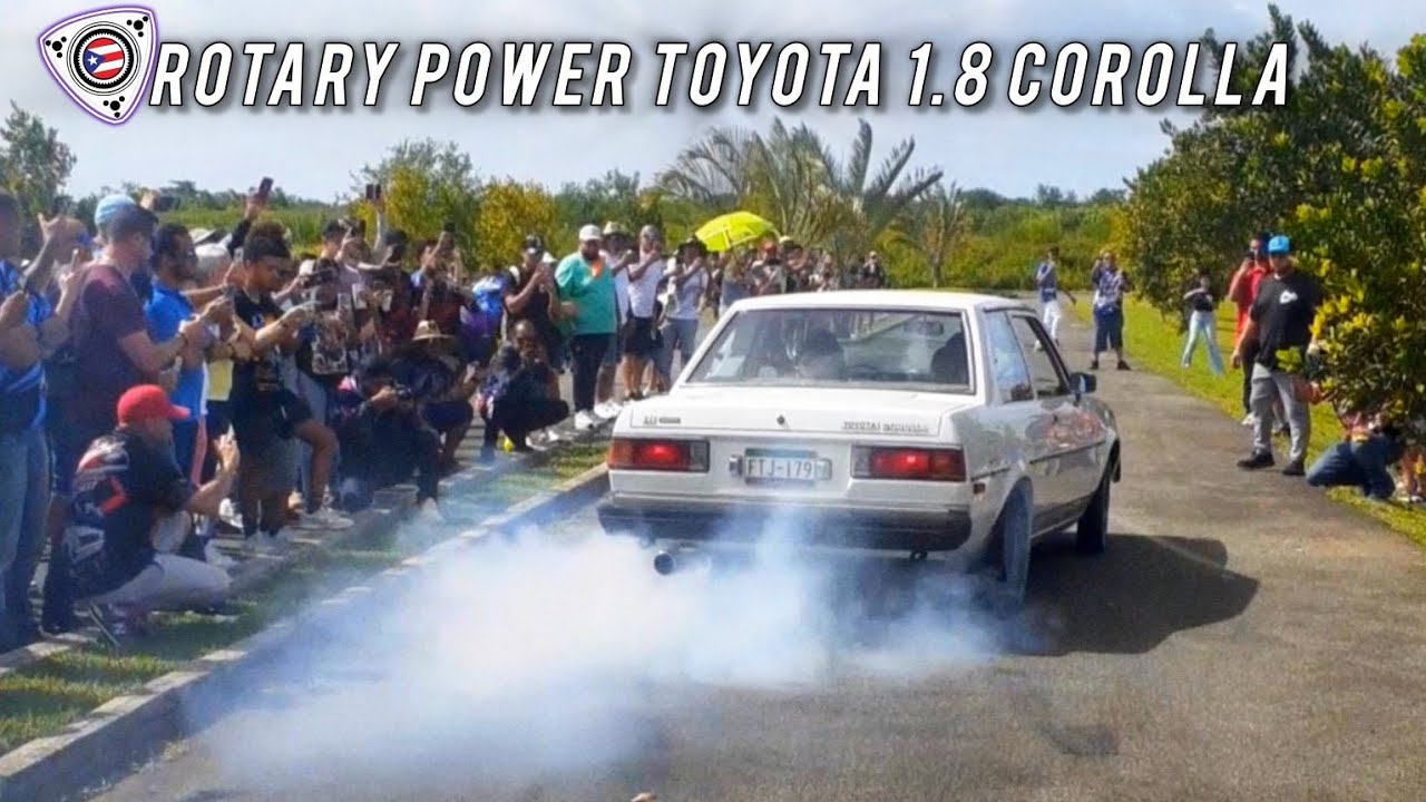 Rotary Power Toyota 1.8 Corolla Burnout - Explosion Rotativa en Puerto ...