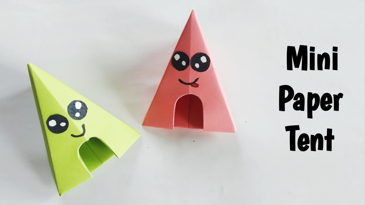 Mini paper tent ||Origami tent ||Easy paper craft. - YouTube