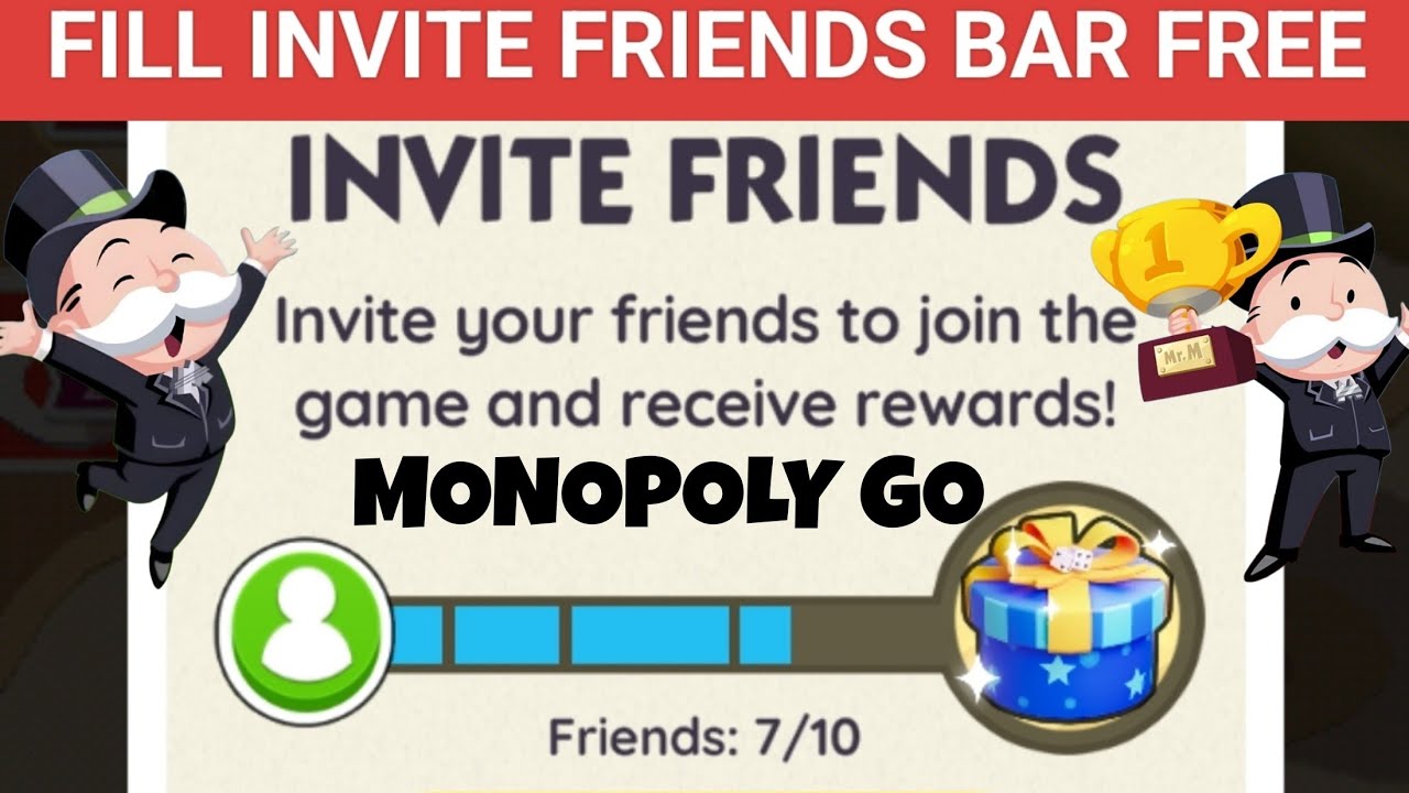 Fill Your Invite Friends Bar Free MONOPOLY GO #monopolygo #invite # ...