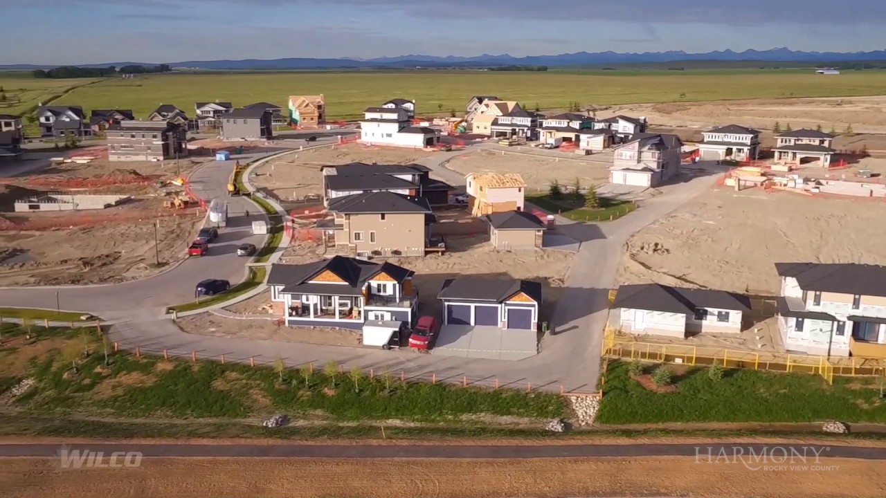 Harmony in Springbank - Bird's Eye View Aerial Flyover- Summer of 2017 ...