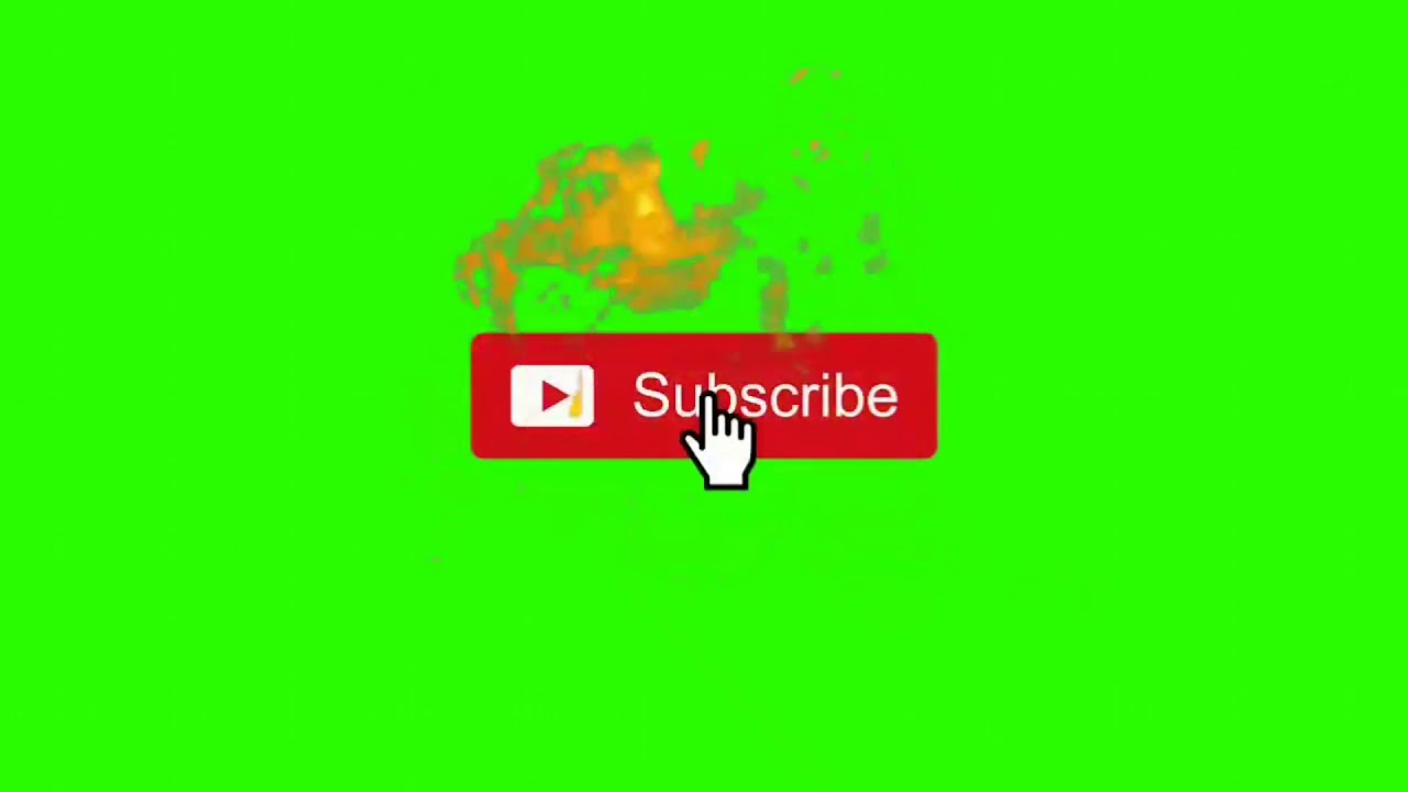 Green screen fire effect subscribe button. Non copyright video - YouTube