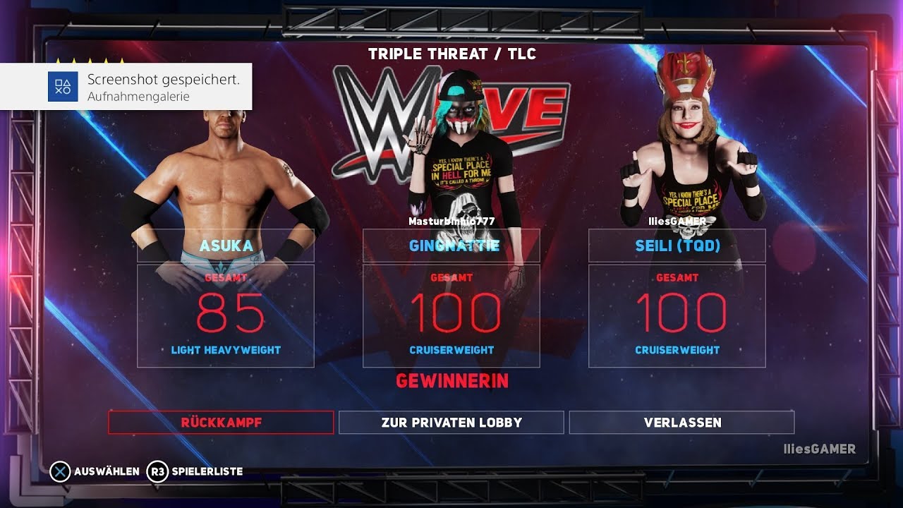 WWE 2K18 Man VS. Woman MATCH - YouTube