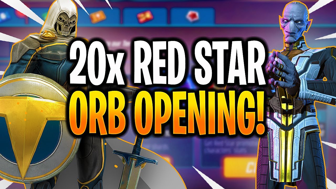 *NEW* 20x RED STAR ORB OPENING & ELITE 4! - MARVEL Strike Force - MSF ...