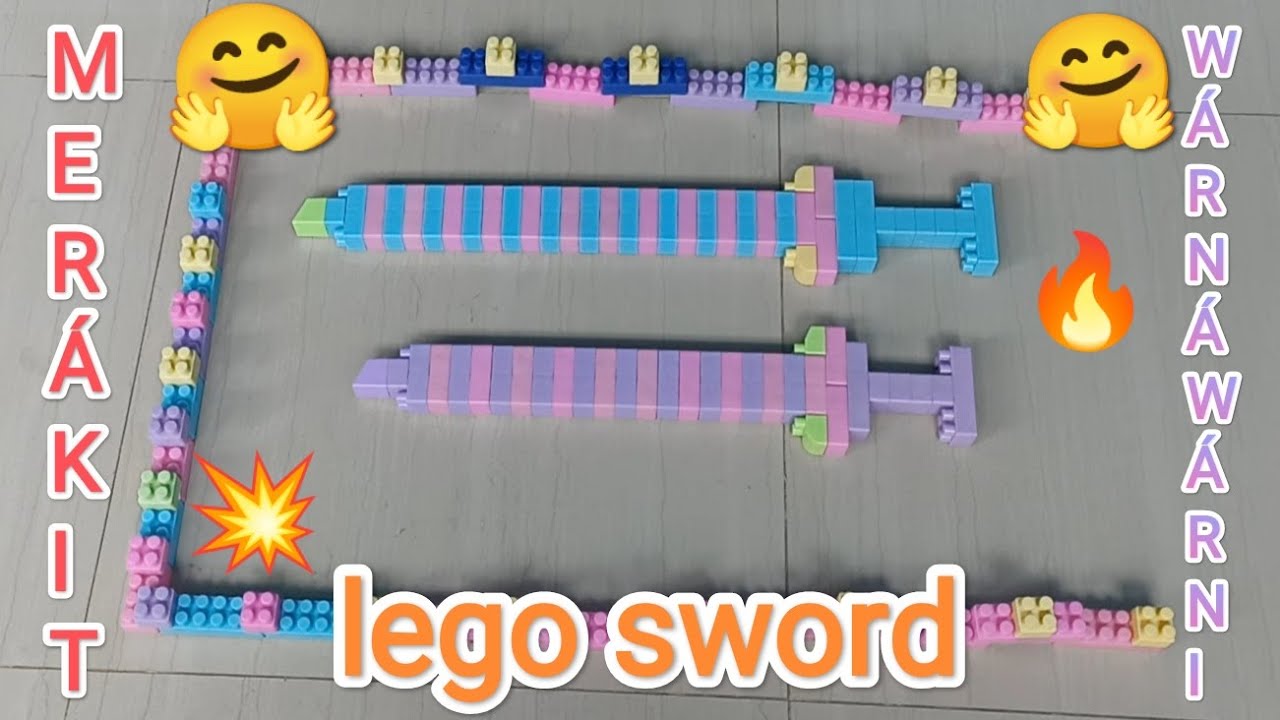 Cara Membuat PEDANG Dari LEGO/How to Make SWORD/Lego City/Toy Block ...