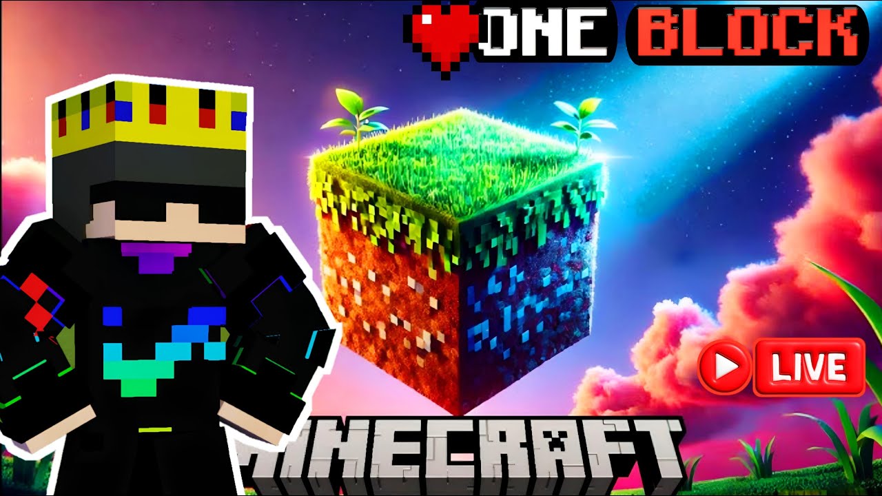 IRL Minecraft ONE BLOCK Live #minecraft #live #gaming #minecraftlive ...
