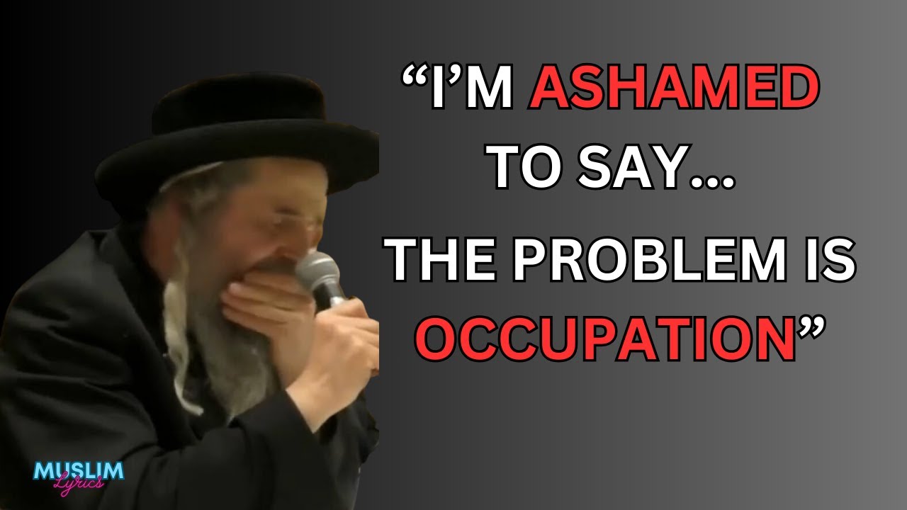 RABBI SHOCKS AUDIENCE WITH EMOTIONAL SPEECH ABOUT MUSLIMS #palestine # ...