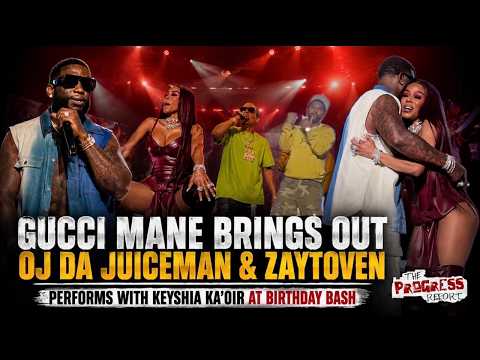 Gucci Mane Brings Out Keyshia Ka’oir, OJ Da Juiceman & Zaytoven at Hot 1.07.9 Atlanta Birthday Bash