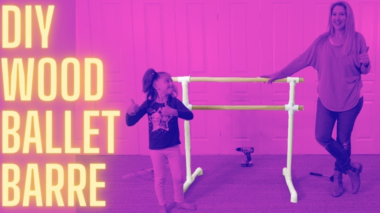 DIY Ballet Barre - Double Barre with Wood and PVC design number #2 of 2 - Step by Step ...
