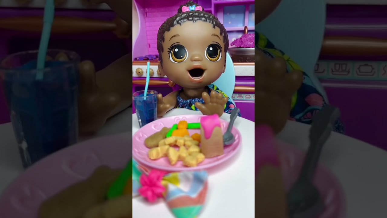 Baby Alive Lil Snacks Dolls Feeding #shorts - YouTube