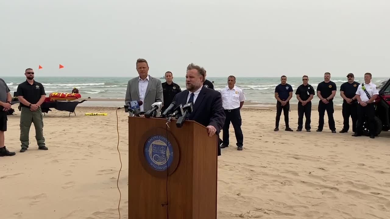 Racine Mayor Cory Mason and Racine Fire Department Battalion Chief ...