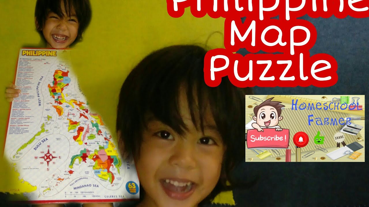 Philippines Map puzzle solving video by Homeschool Farmer - YouTube
