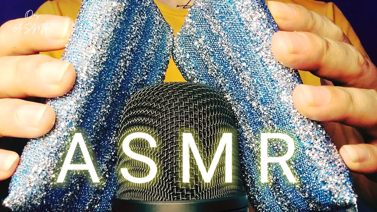 ASMR - Mic Scratching With Steel Wire Blue Sponge Cloth - YouTube