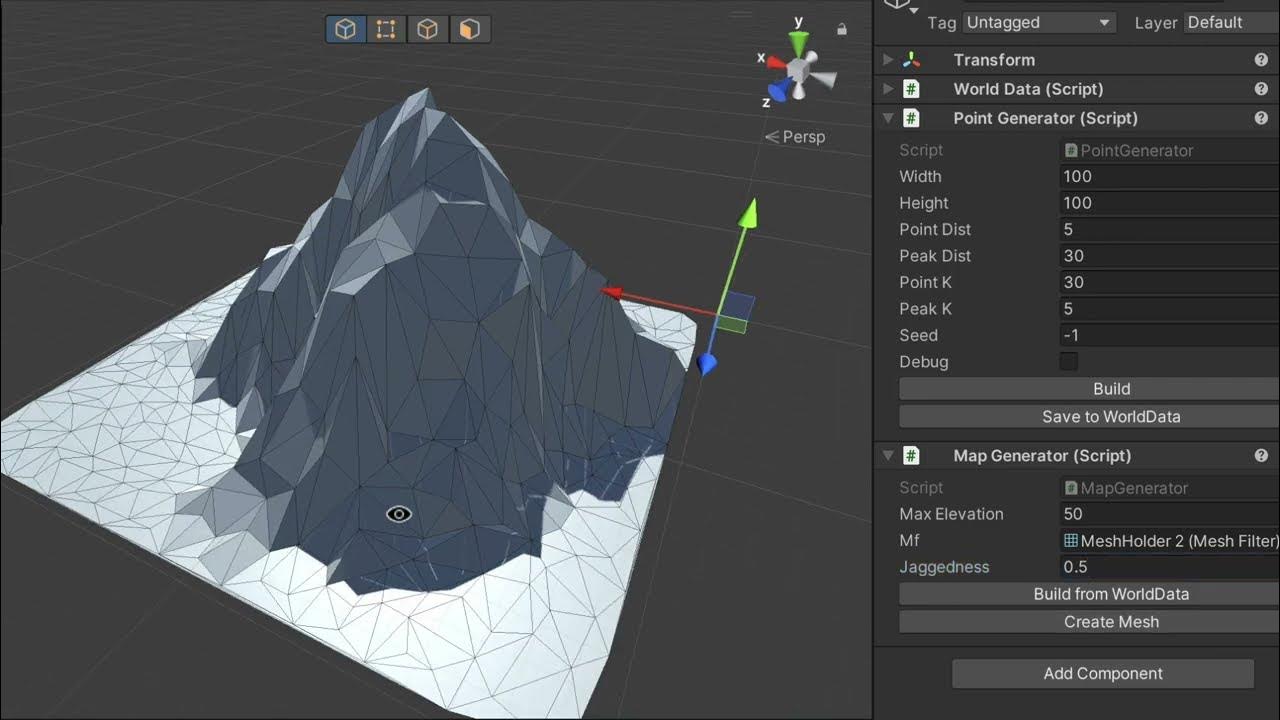 Unity Procedural Maps Mountains: Breadth-First Jitter - Dev Vlog 8 ...