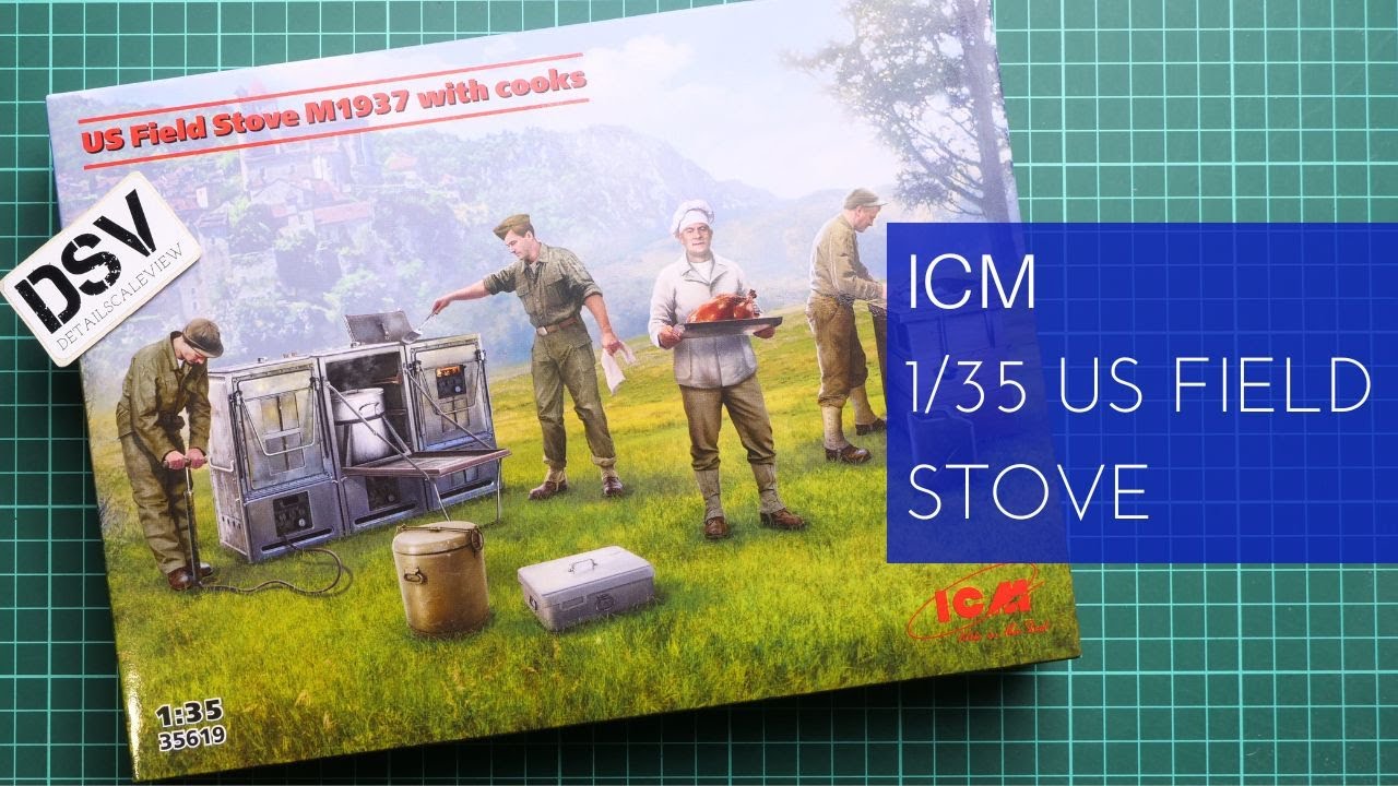 ICM 1/35 US Field Stove M1937 with Cooks (35619) Review - YouTube
