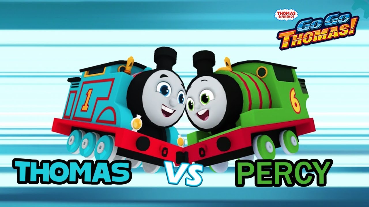 Thomas & Friends: Go Go Thomas - ⭐⭐Thomas vs Percy The Blue vs The ...