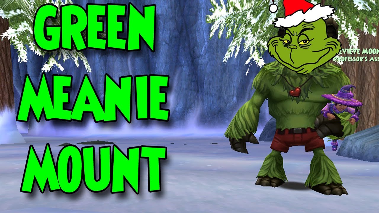 Wizard101: GREEN MEANIE MOUNT Review - YouTube