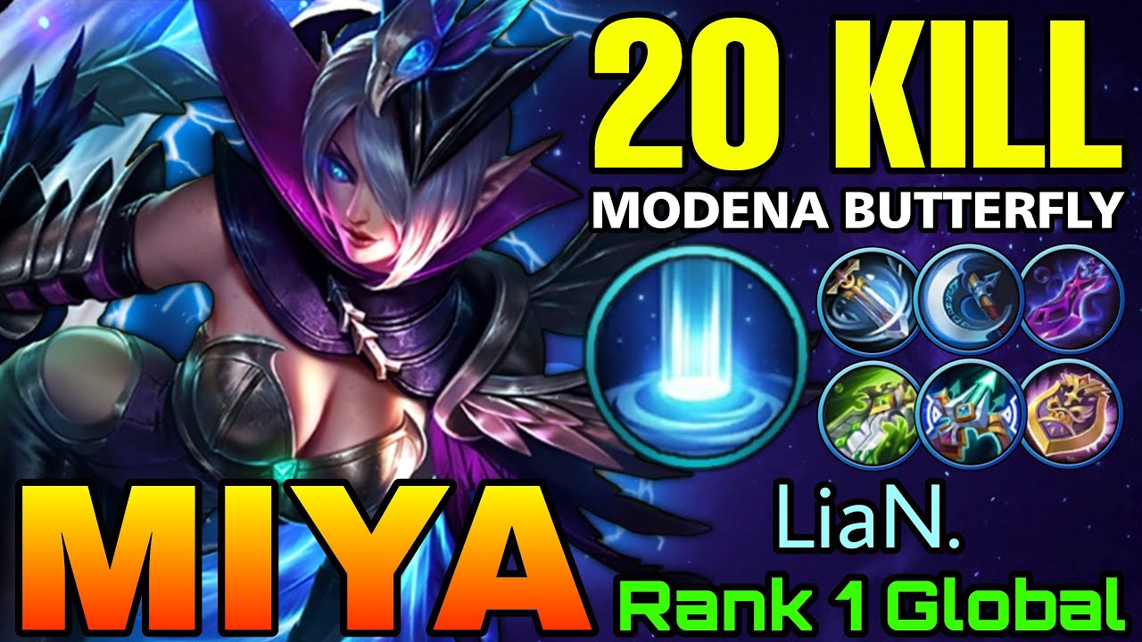 20 Kills Miya Modena Butterfly Sidelane with Arrival META! - Top 1 ...