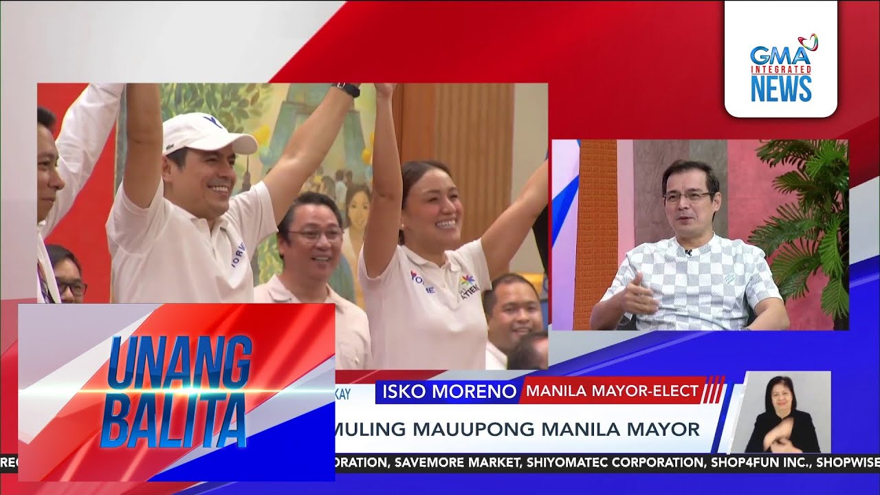 Panayam kay Isko Moreno, Manila Mayor-elect | Unang Balita - YouTube
