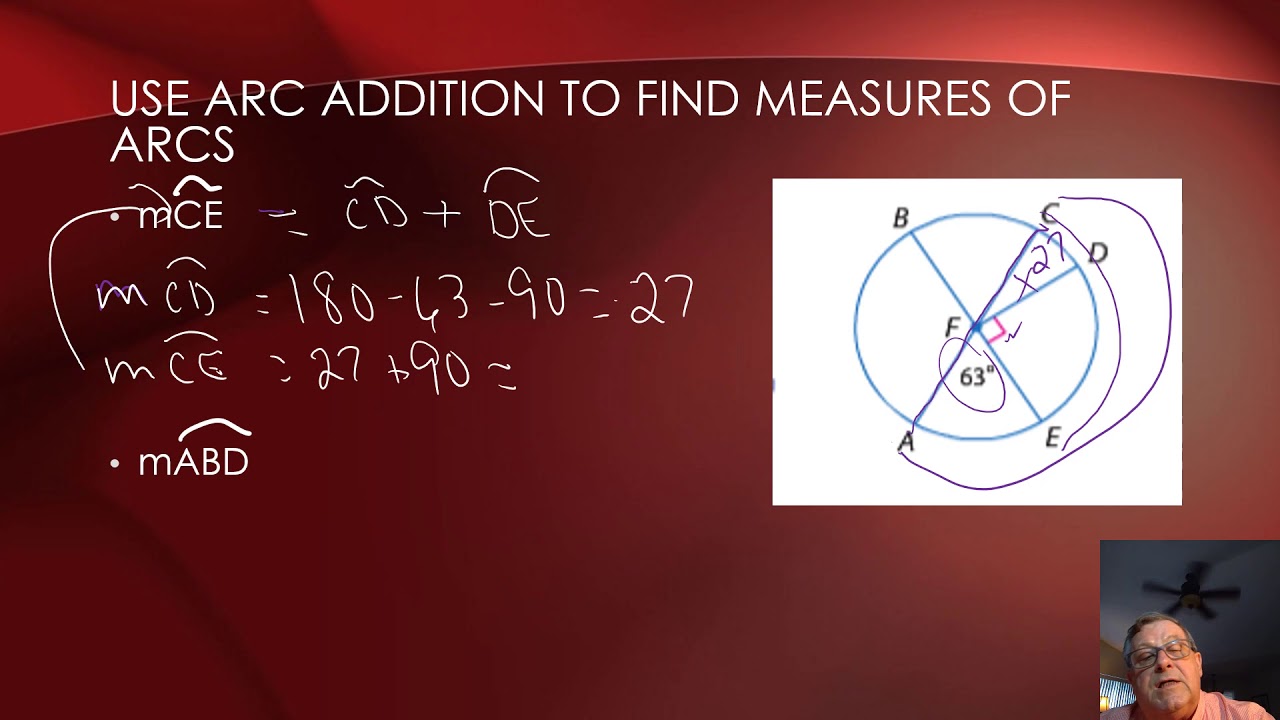 Use Arc Addition to Find Measures of Arcs - YouTube