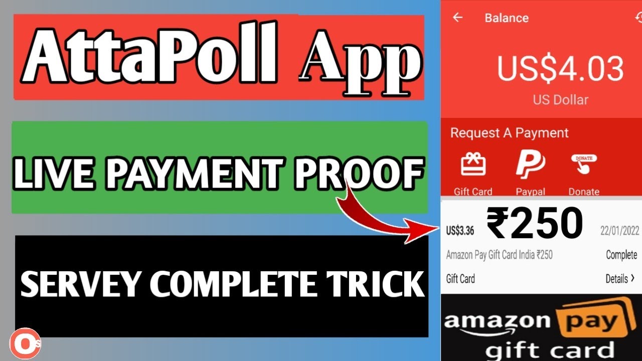 AttaPoll Survey Complete Trick|AttaPoll App Live Payment Proof|New ...