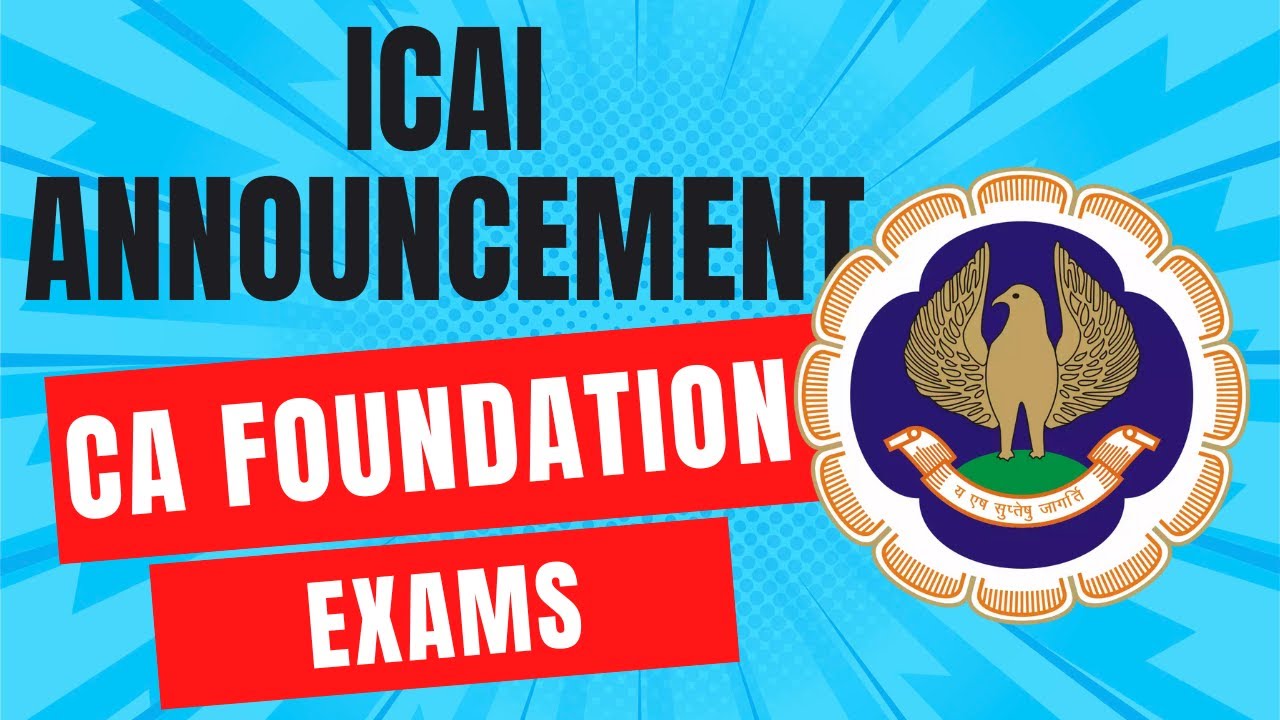 ICAI Very Important Announcement For CA Foundation Dec 2023 Exams YouTube icai-very-important-announcement-for-ca-foundation-dec-2023-exams-youtube