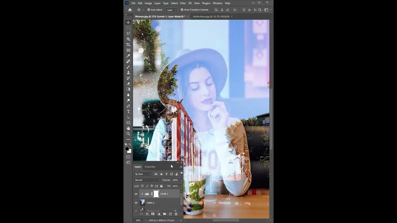 How To Easily Add Glass Window Reflections In Photoshop Aqeelakhtar Aqeeldesigno Youtube