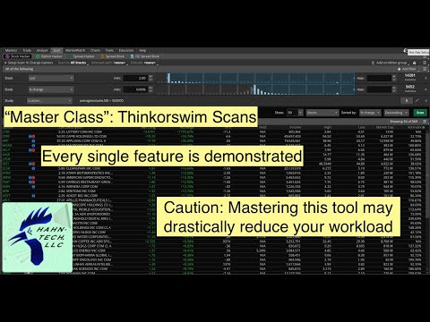 Thinkorswim Scans Beginner to Advanced - YouTube