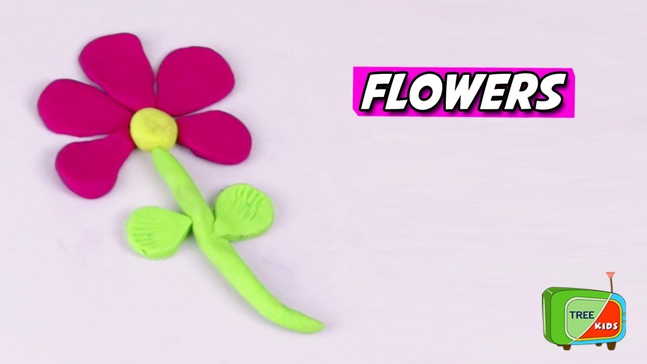 How To Make a Flower | Modelling Clay Flower Easy Crafts For Kids ...