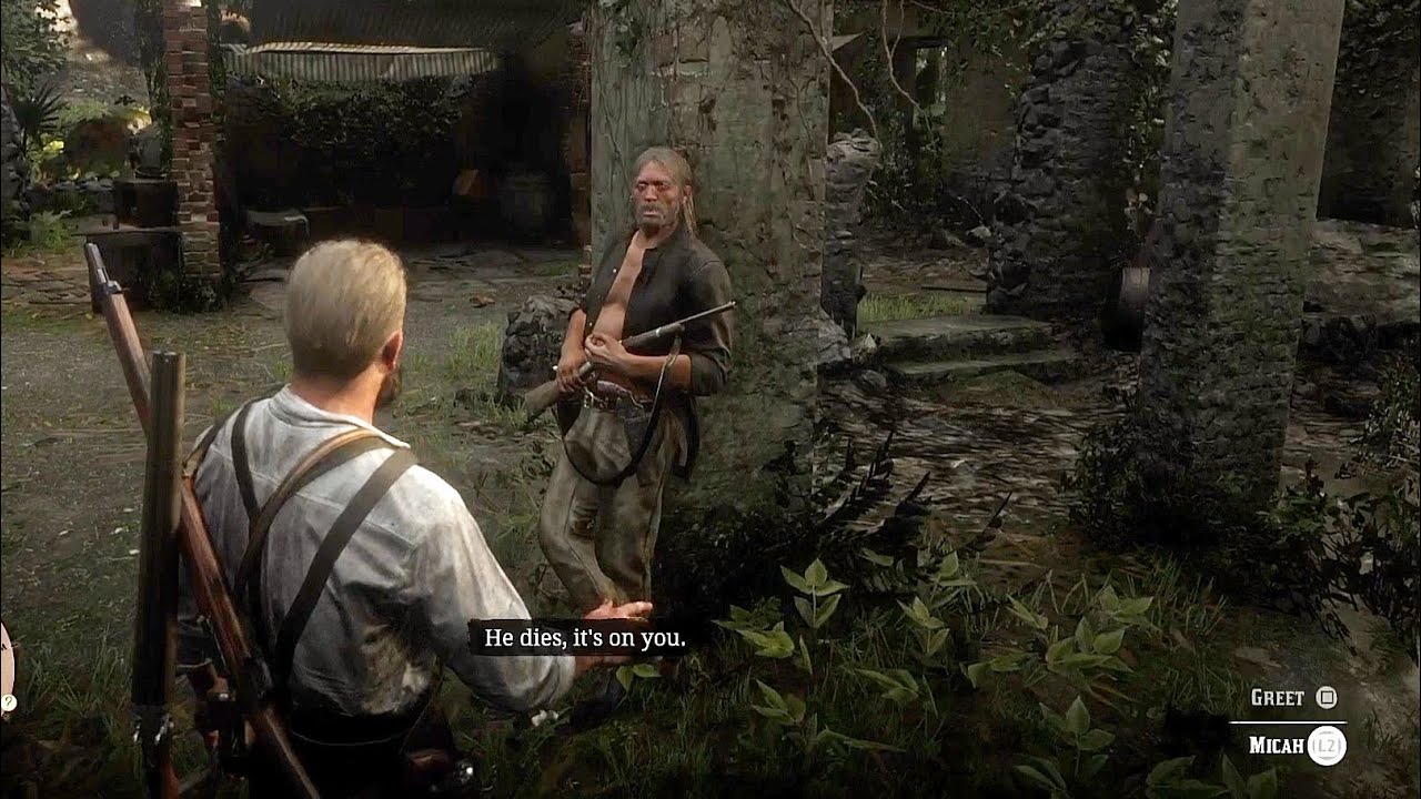 A Very Rare Dialogue With Micah After SAVING Javier In Guarma - Red ...