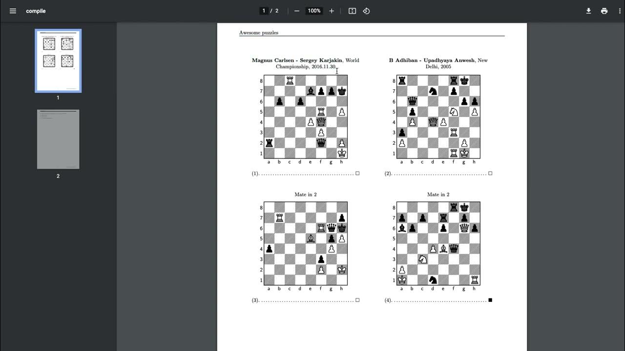 pgn2pdf.com a simple and free tool to convert chess PGN into a ...