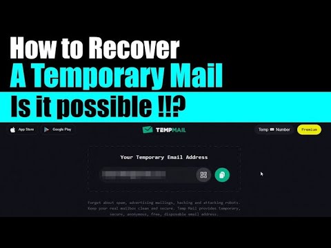 How to recover a Temporary Mail? | How to recover a Temp Mail | temp ...