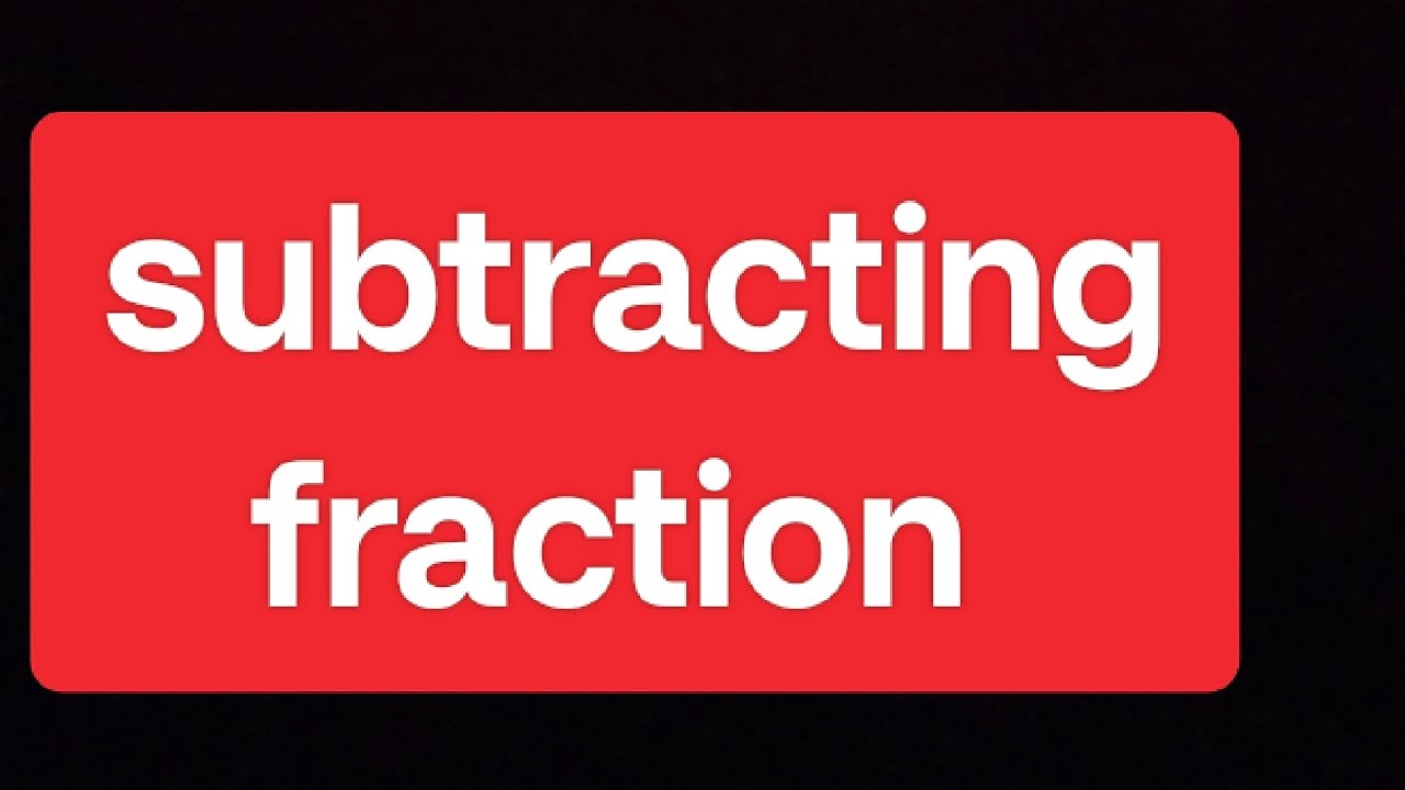 subtracting fraction||mathematics||learning with Shital ️#basic #mathshorts #education # ...