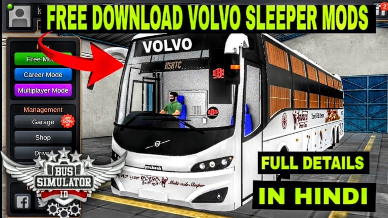 Volvo Bus Mod For Bus Simulator Indonesia 🤩|| Bussid Volvo Bus Mod ...