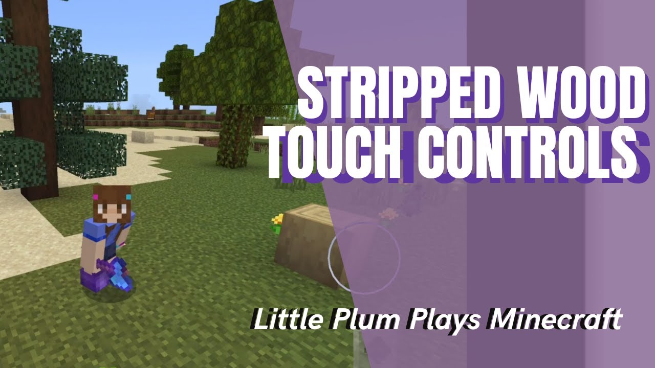 How to get - Stripped Wood - in Minecraft Bedrock Touch Screen - YouTube
