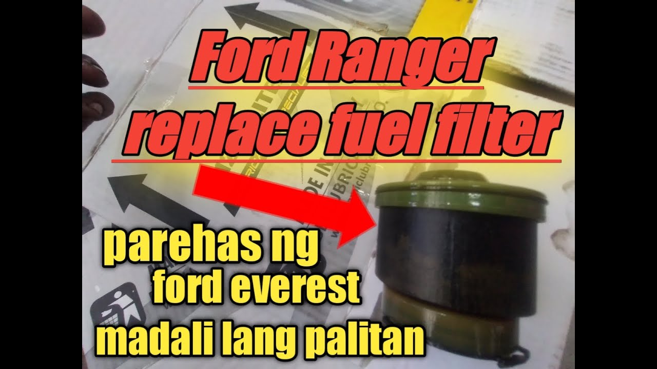 Replace fuel filter ford ranger - YouTube